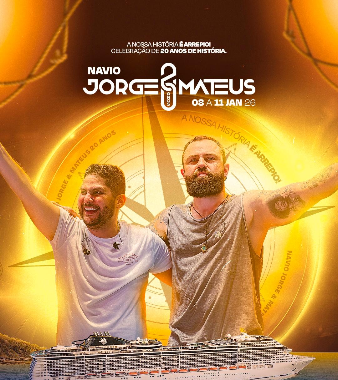 Jorge & Mateus preparam cruzeiro comemorativo para 2026 - Plus FM